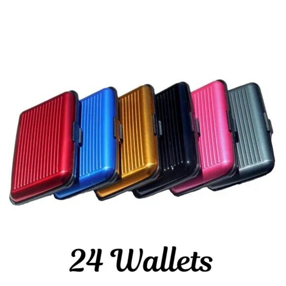 Bags | Wholesale Rfid Blocking Aluminum Holder Security Wallet Assorted ...